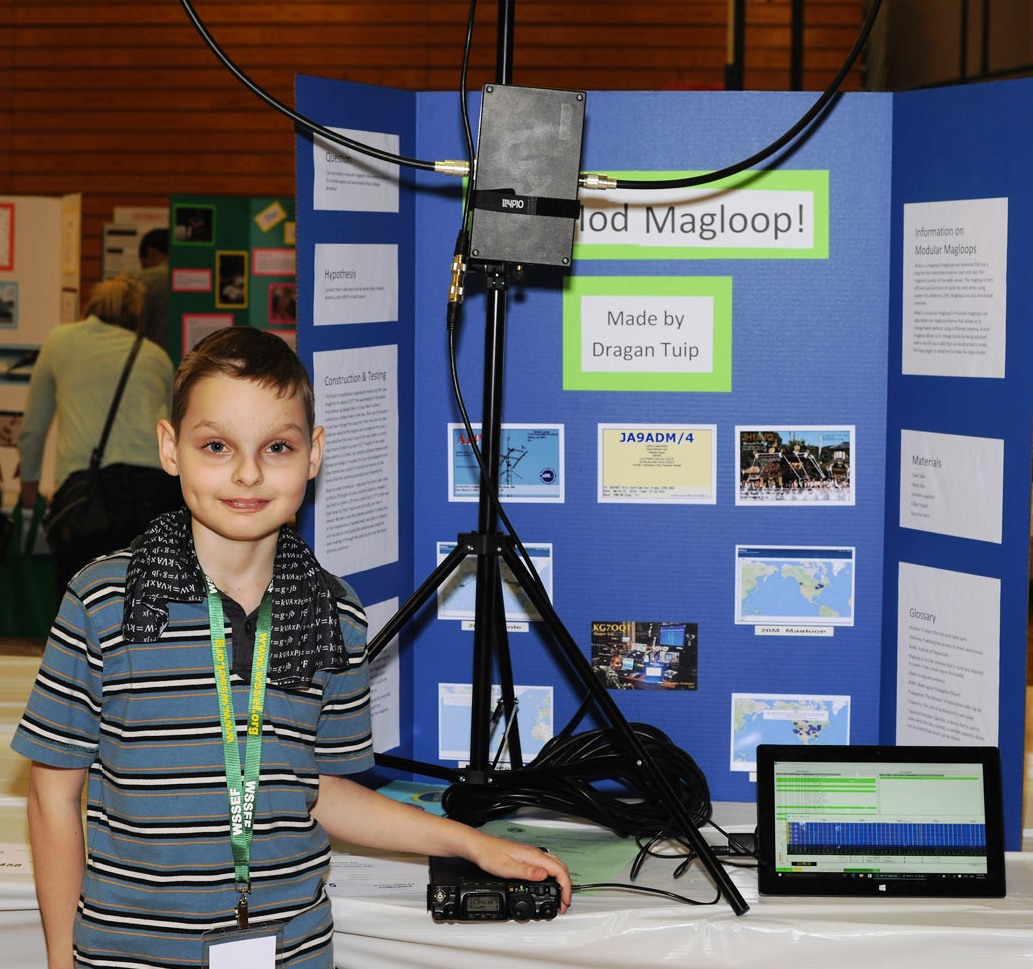 Ten-Year-Old Ham Wins First-Place Science Fair Trophy with Mag Loop ...