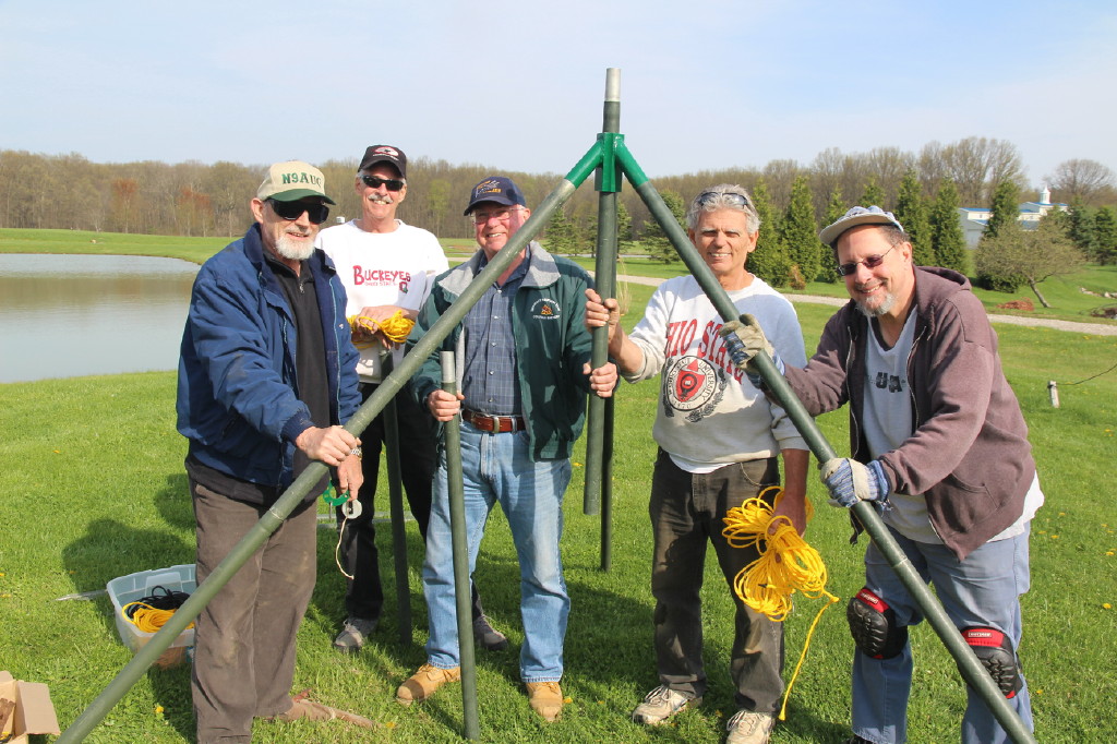 Ohio ARES “NVIS Antenna Day” Concludes That the Truth is Up There