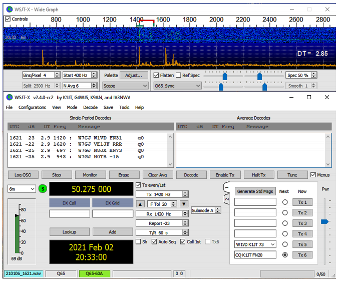 WSJT-X version 2.4.0 Now Generally Available, Version 2.5.0 on the Horizon