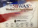 Special Pricing on ARRL 5Band WAS and Triple Play WAS Award-Plaque ...
